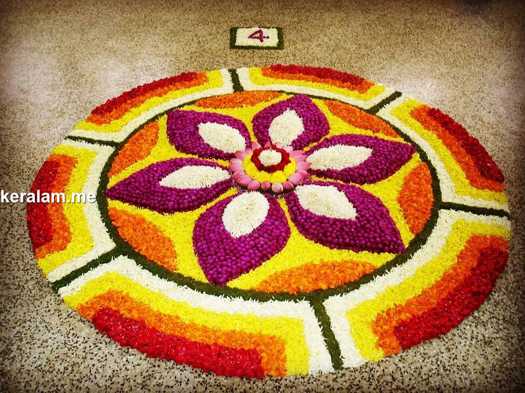 Onam Pookalam Design Gallery - 3 - Keralam, Kerala Tourism, Kerala