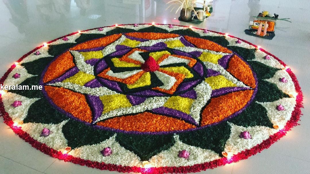 Onam Pookalam Design Gallery - 3 - Keralam, Kerala Tourism, Kerala