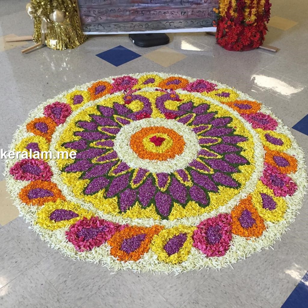 Onam Pookalam Design Gallery - 3 - Keralam, Kerala Tourism, Kerala