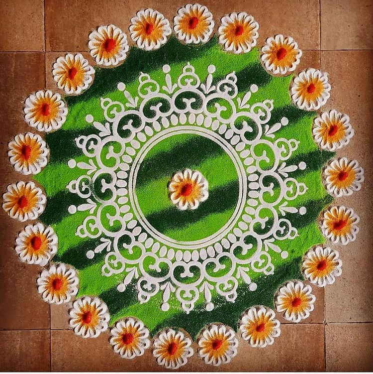 Latest simple best onam pookalam design collections - keralam.me