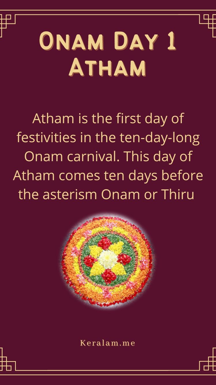Ten days of Onam festival celebration - Keralam, Kerala Tourism, Kerala